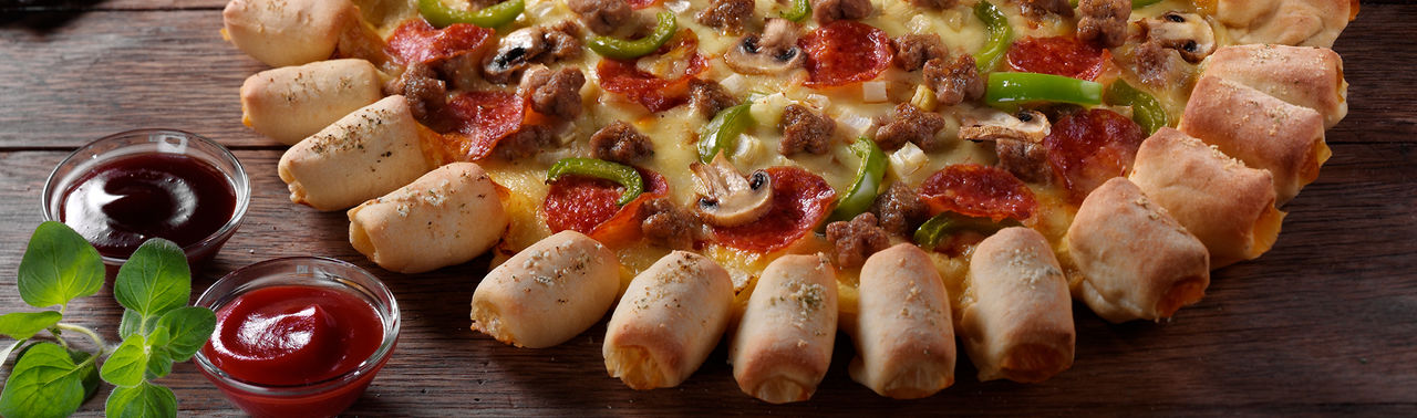 Cheese & Dip pizza chez Pizza Hut
